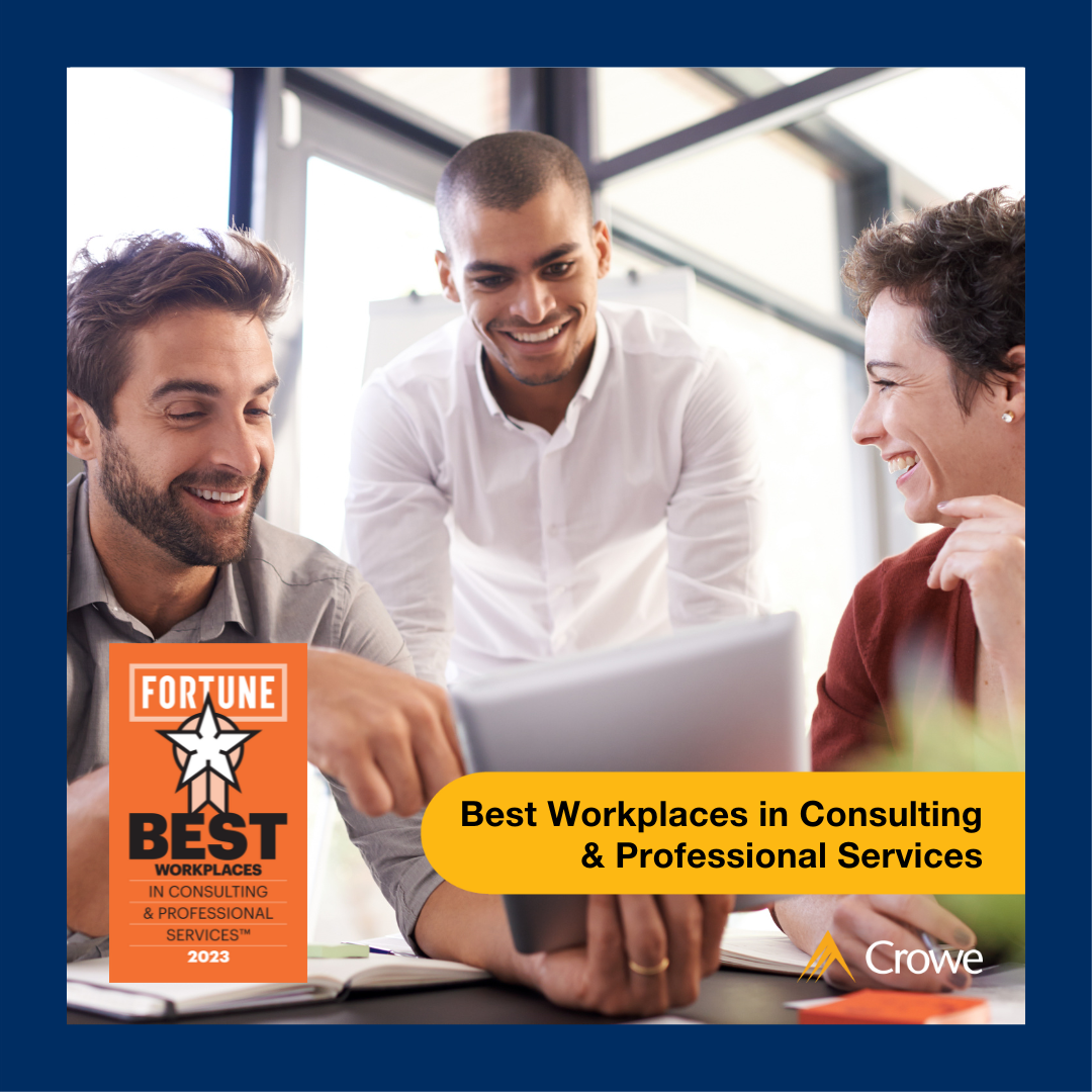 Crowe on Best Workplaces in Consulting & Professional Services™ List ...