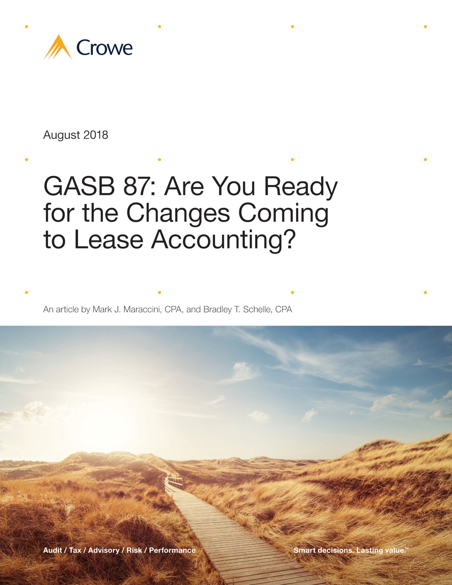 GASB 87: Preparing for Changes in Lease Accounting | Crowe LLP