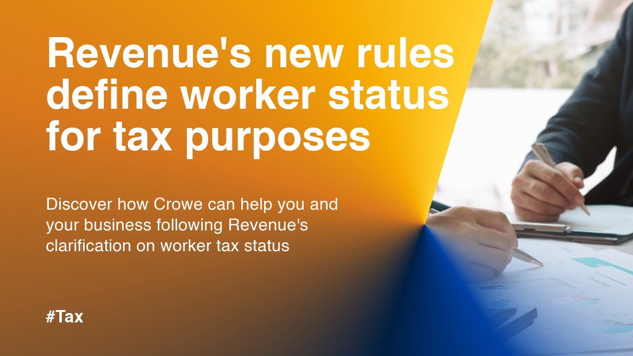 New Revenue guidance on determining employment status for tax purposes ...