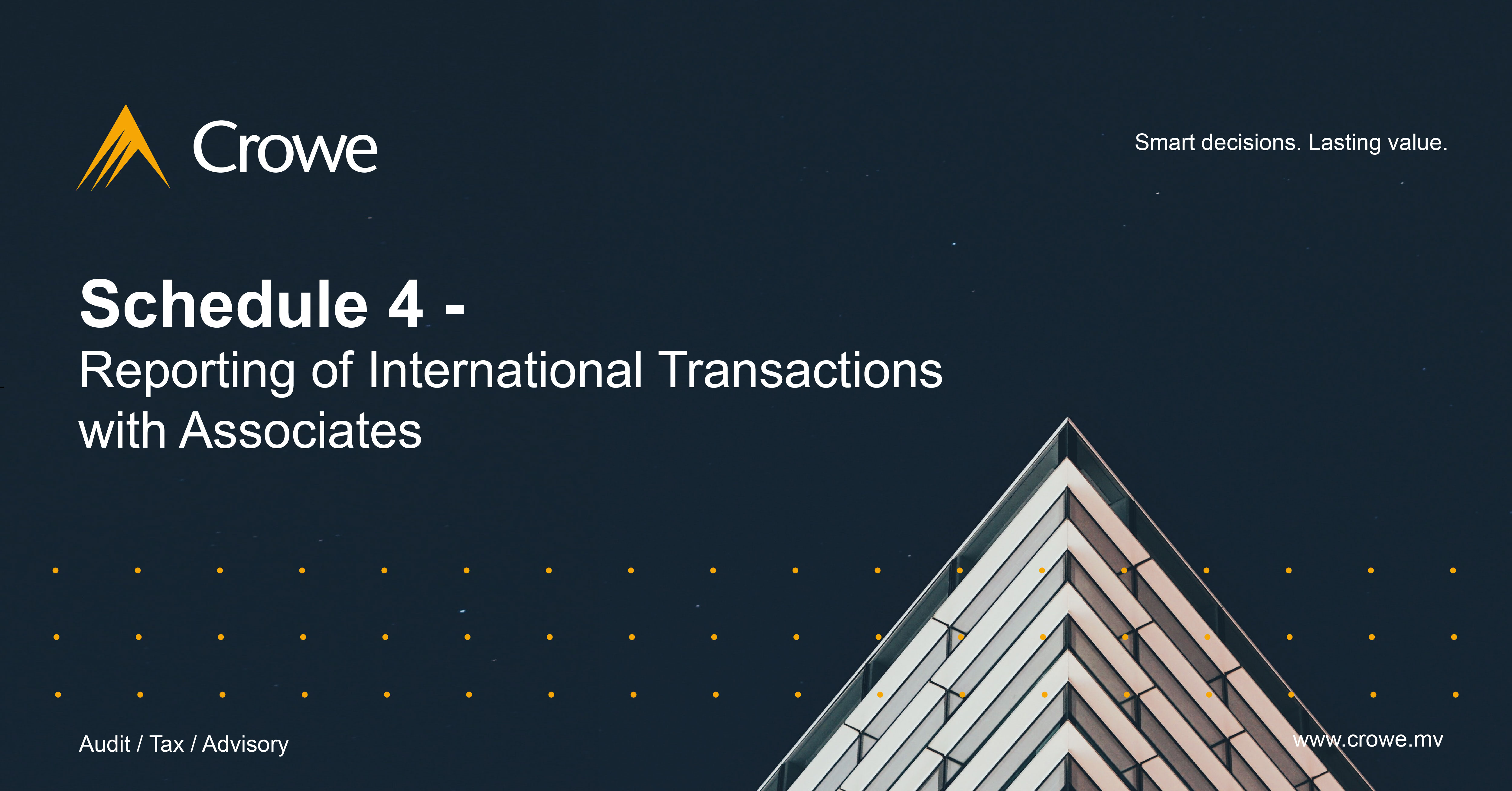 Schedule 4 Reporting of International Transactions with Associates ...