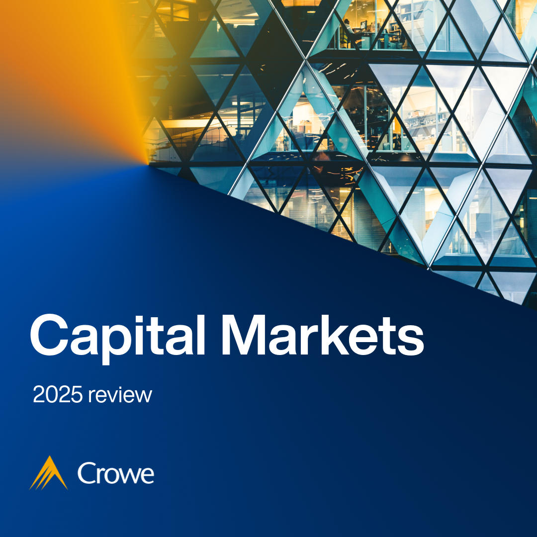Capital Markets Activity | Crowe UK