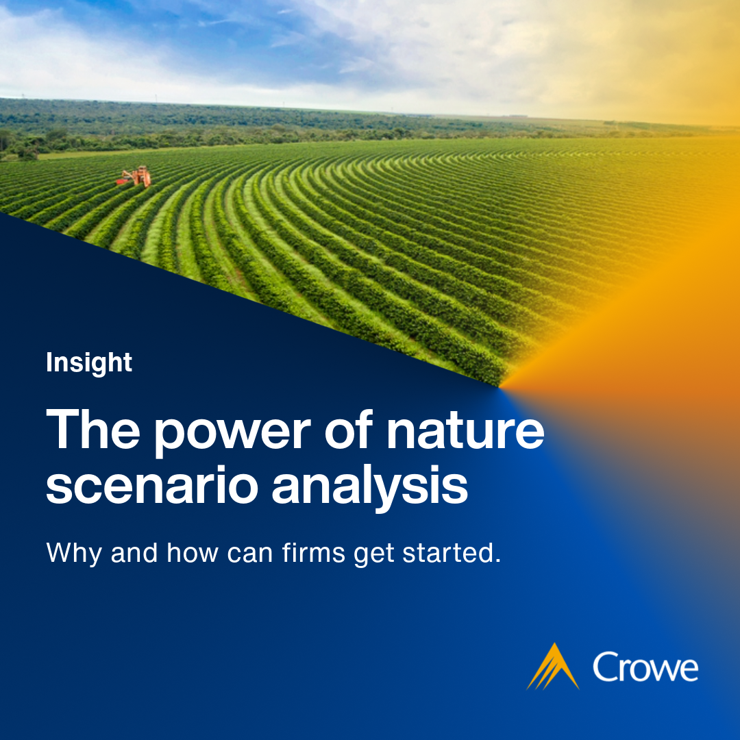Nature risk and scenario analysis explained | Crowe UK