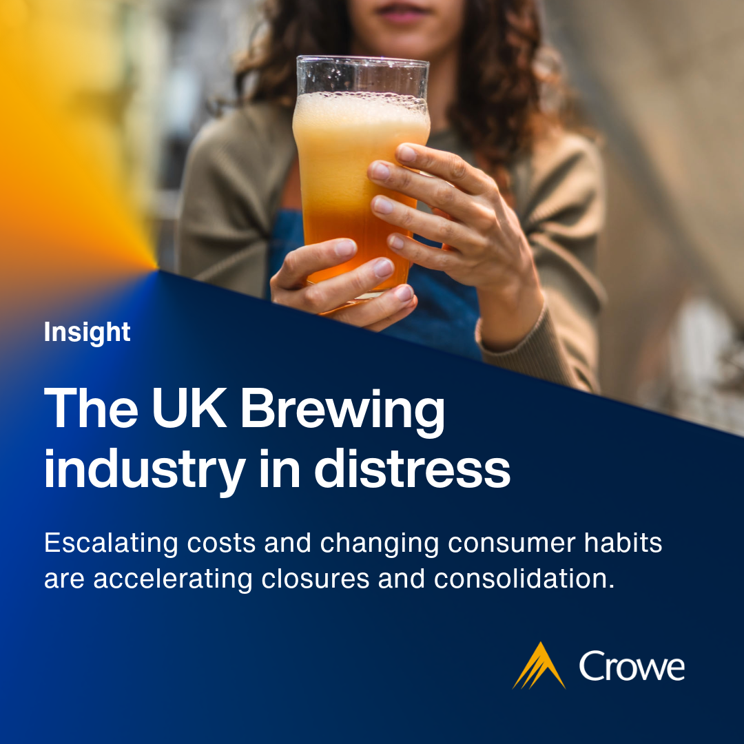 Financial distress in the brewery sector | Crowe UK