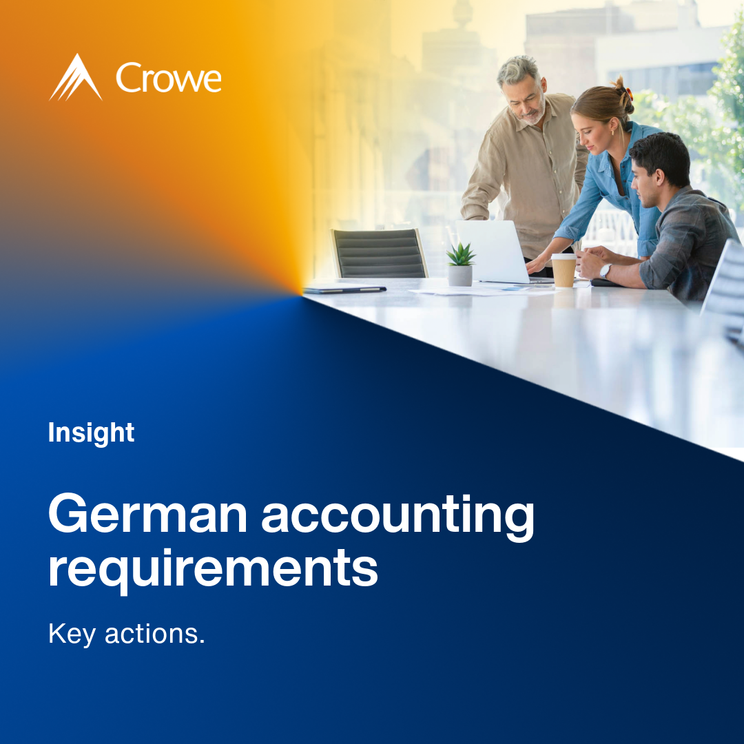 German accounting requirements | Crowe UK