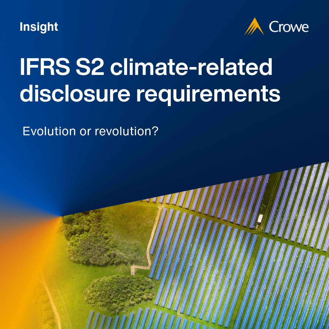 IFRS S2 climate reporting | Crowe UK