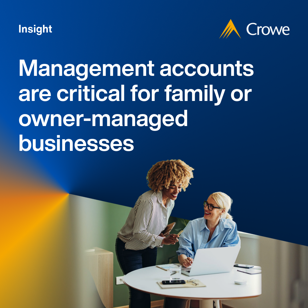 Management accounts FOMB | Crowe UK