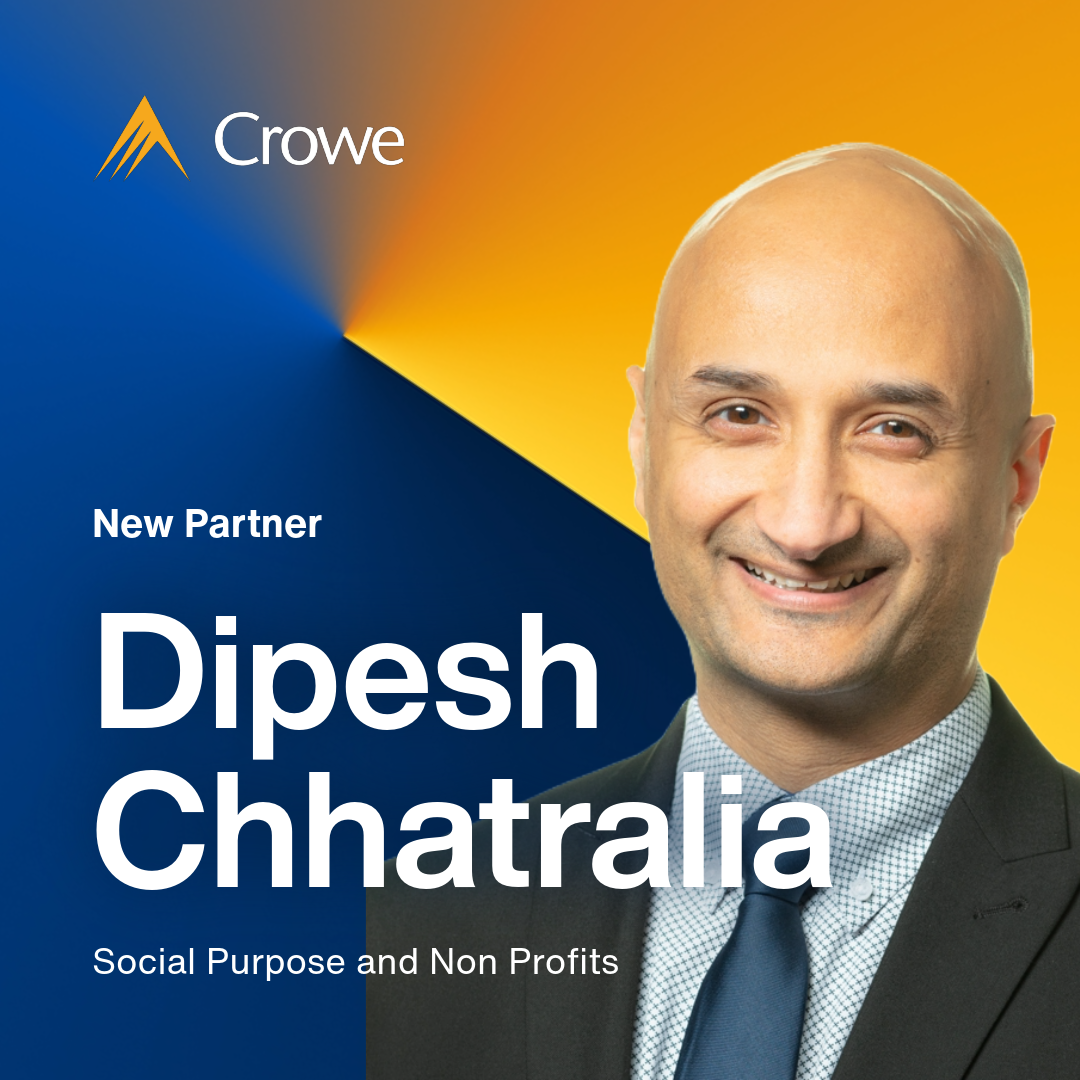 Dipesh Chhatralia promoted to partner | Crowe UK