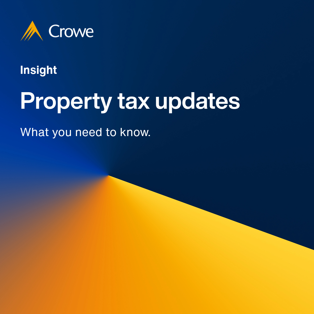 Property taxes updates | Crowe UK