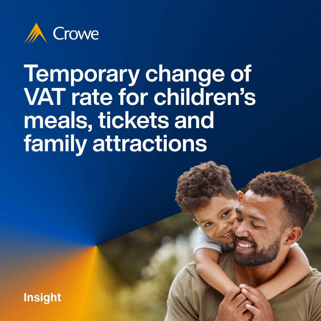 Temporary VAT change: Children's meals, tickets and family attractions ...