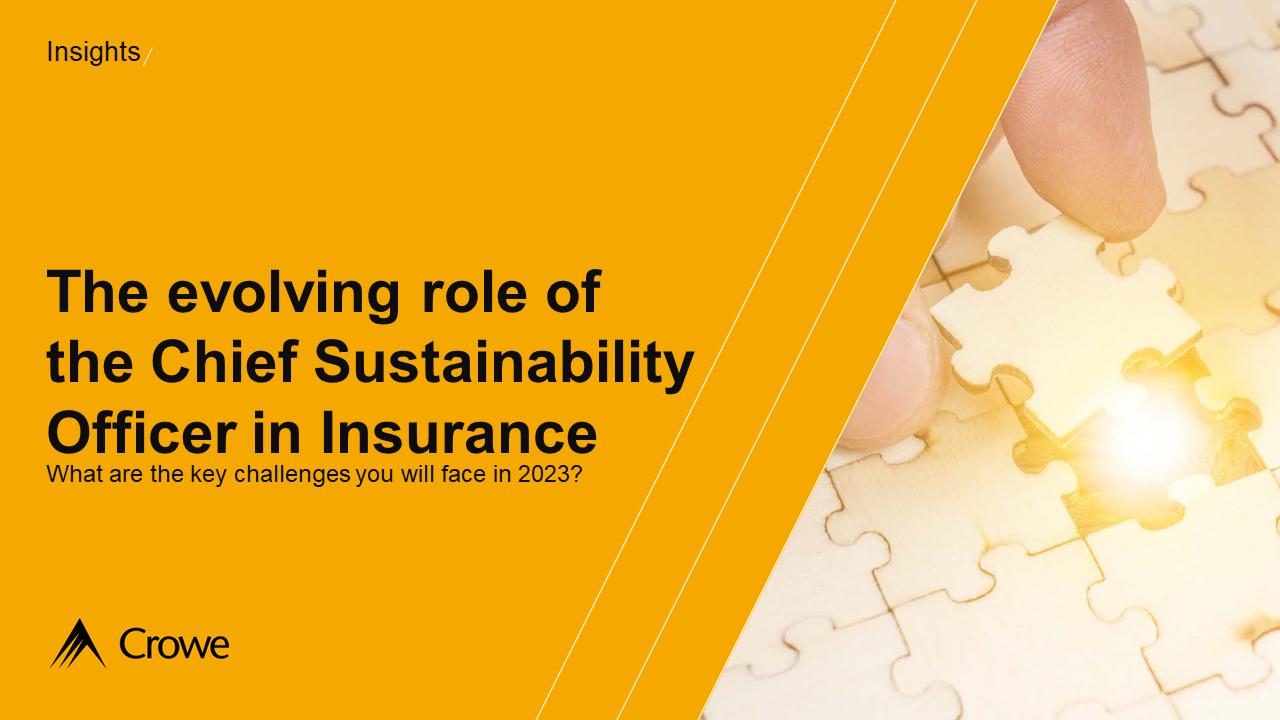 The evolving role of the CSO in insurance | Crowe UK