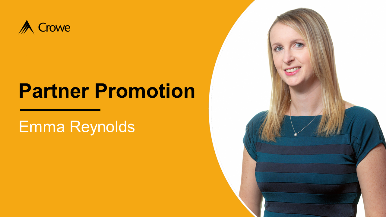 Crowe promotes Emma Reynolds | Crowe UK