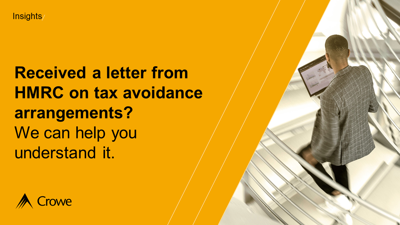 HMRC on tax avoidance arrangements? | Crowe UK