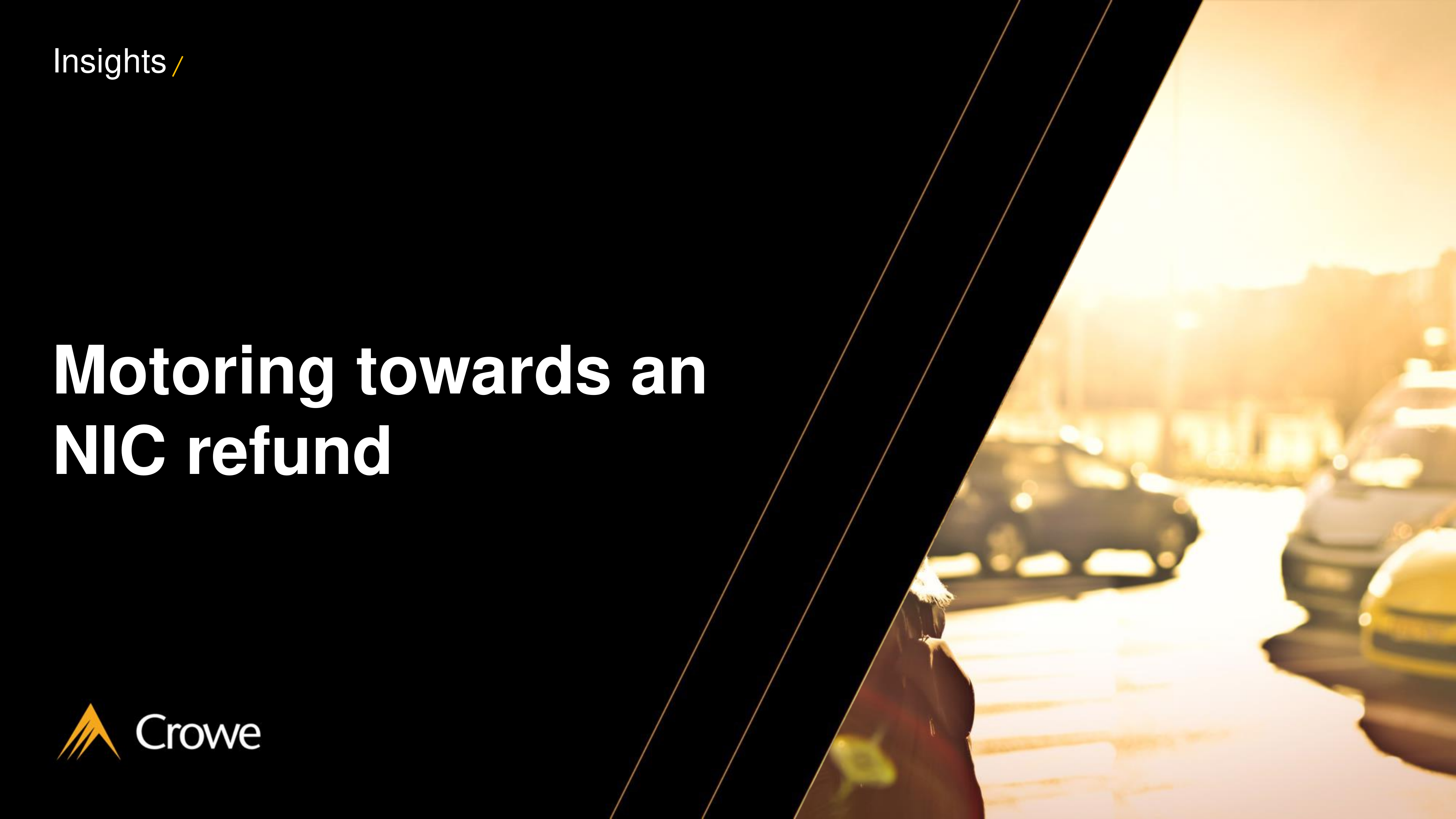 Motoring NIC refund | Crowe UK