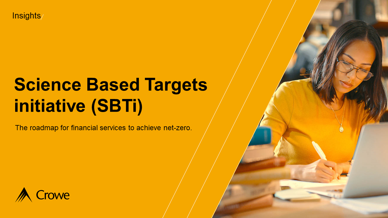 SBTi - Route map | Crowe UK
