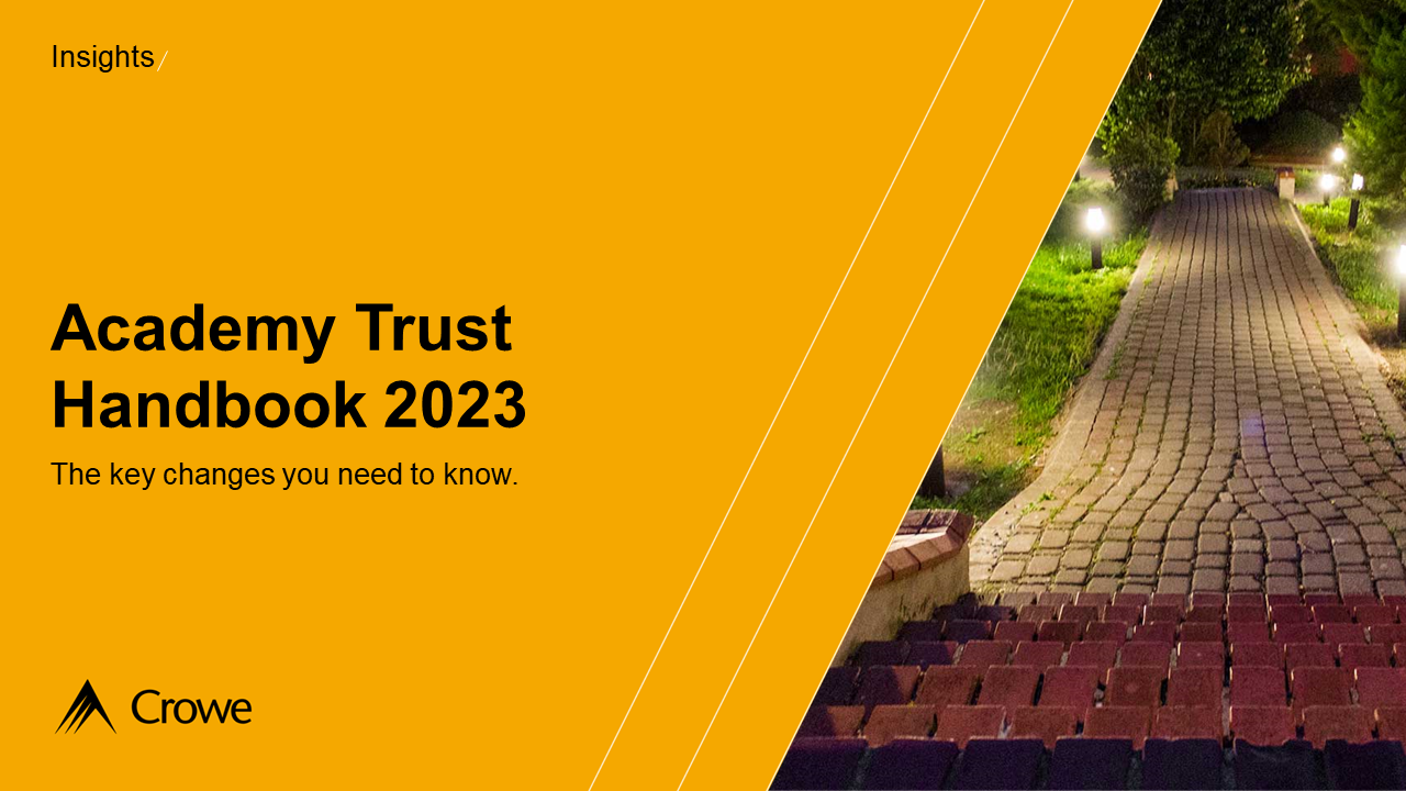 Academy Trust Handbook 2023 | Crowe UK